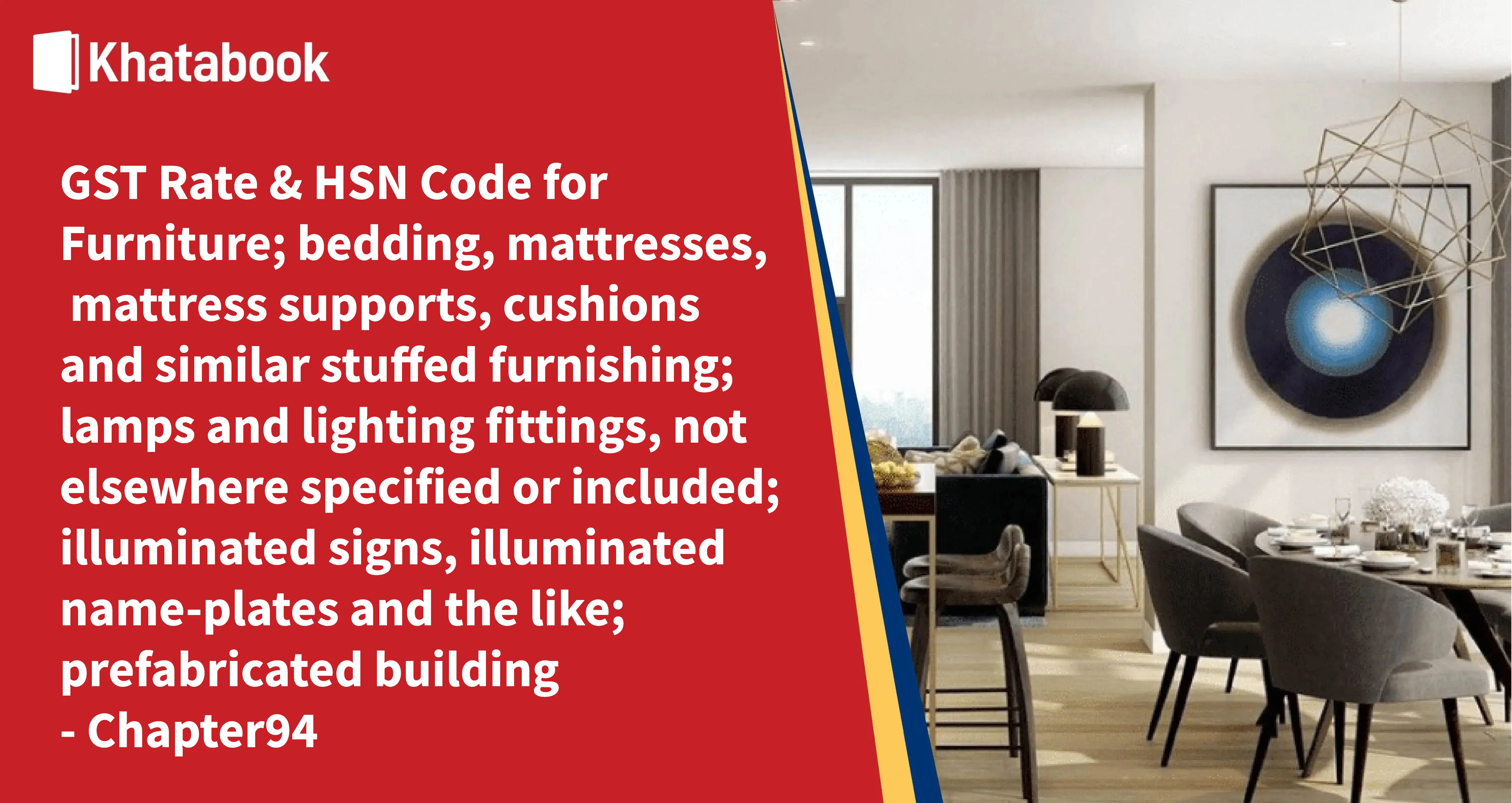 GST Rate HSN Code For Furniture Bedding Mattresses Mattress 